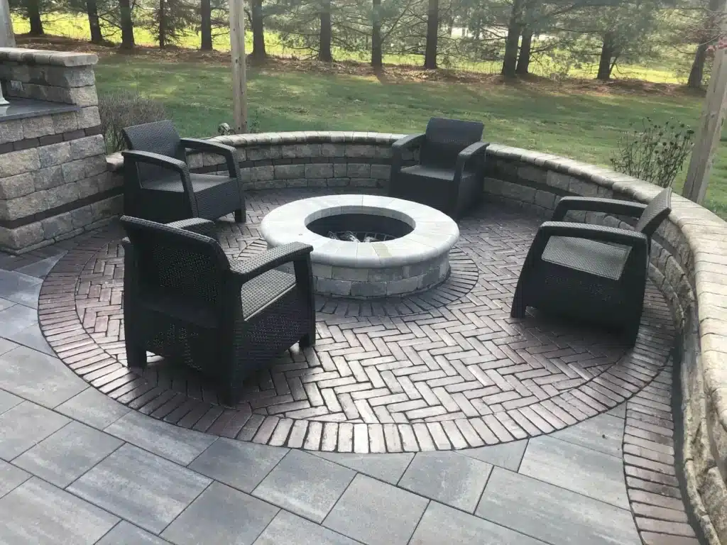 Custom Outdoor Fire Features by Lintz Land Design